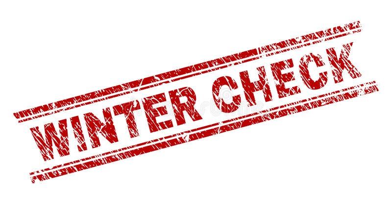 Grunge Textured WINTER CHECK Stamp Seal Stock Vector - Illustration of ...