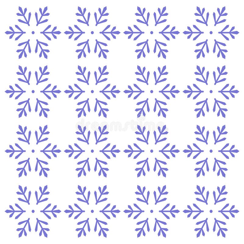 Winter Christmas Snowflakes Pattern Design Stock Vector - Illustration ...