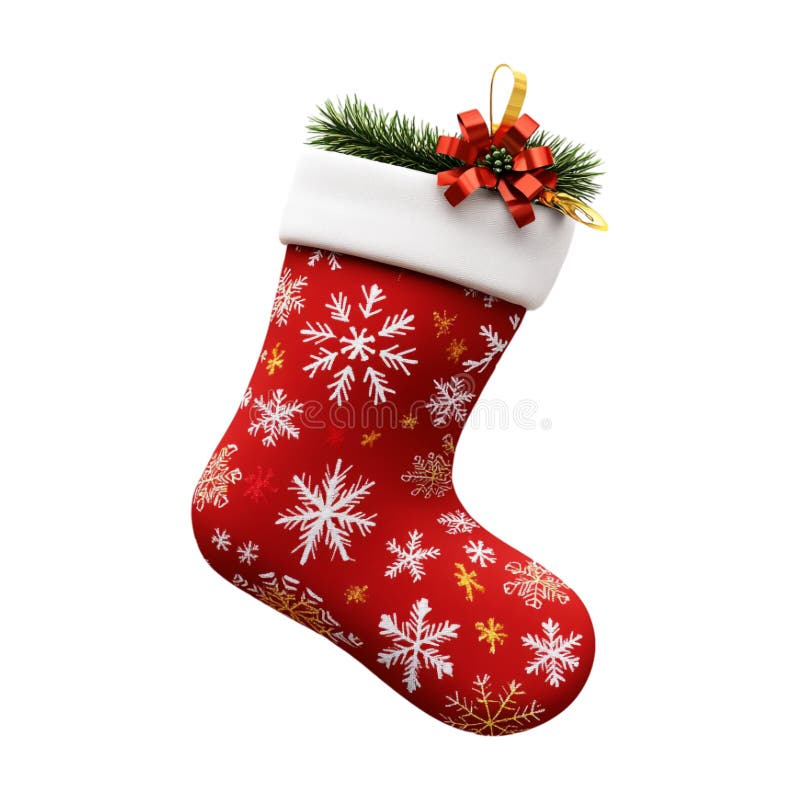Winter Christmas Socks on Transparent Background - Ai Generated Stock ...