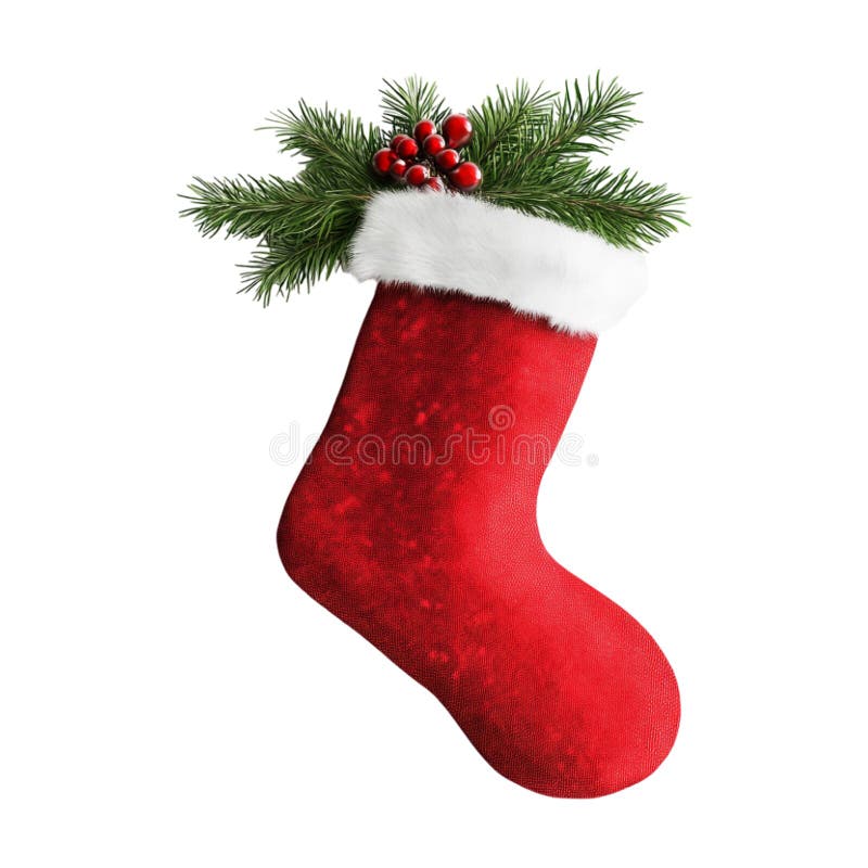 Winter Christmas Socks on Transparent Background - Ai Generated Stock ...