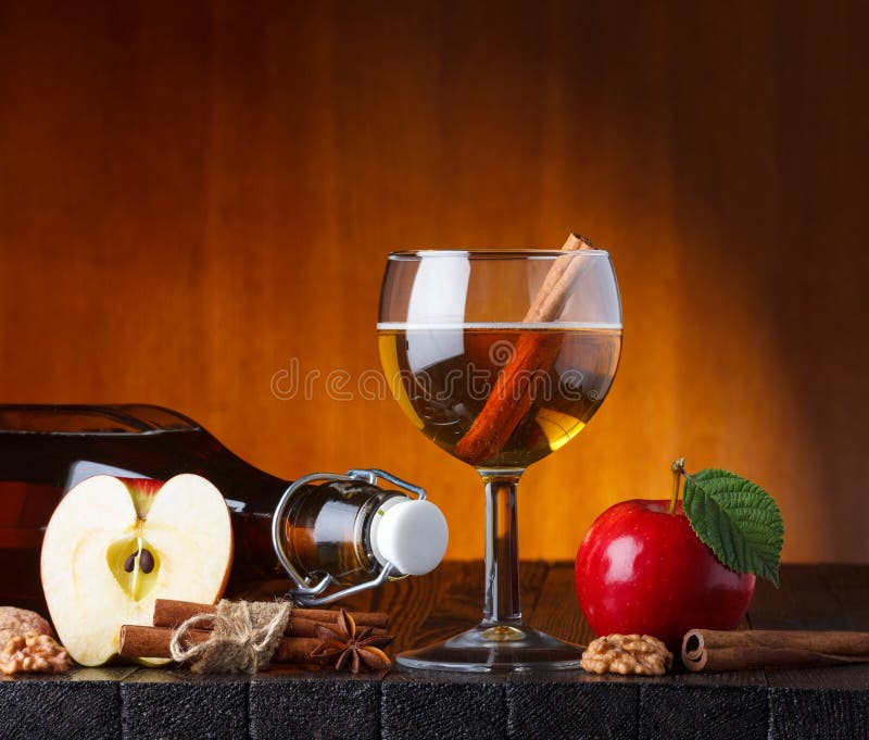 Winter cider still-life stock photo. Image of cinnamon - 27025960