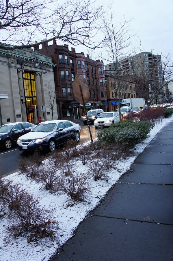Winter cityscape of Boston editorial photo. Image of united - 208301846