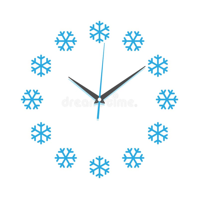 Christmas Clock Face Template Stock Illustrations – 60 Christmas Clock ...