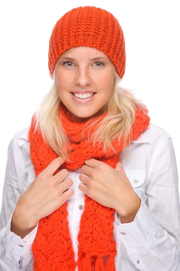 Winter clothes stock photo. Image of girl, blond, happy - 24756834