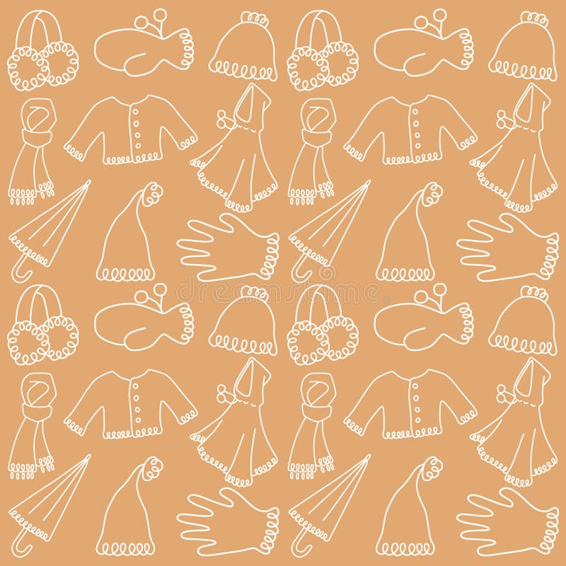 Winter clothes pattern stock vector. Illustration of nature - 11346249