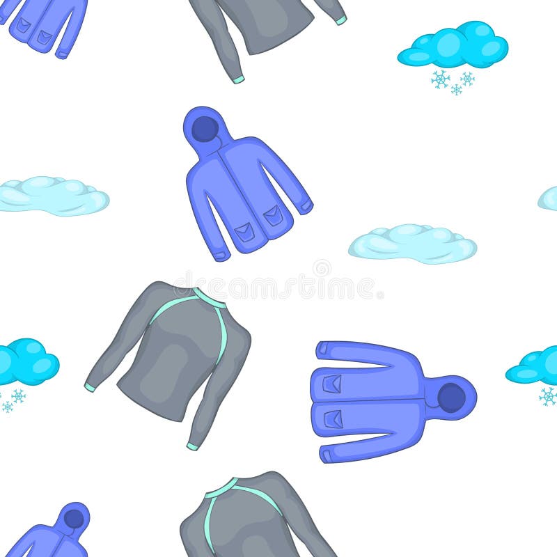 Winter Clothes Pattern Cartoon Style Stock Illustrations – 2,839 Winter ...
