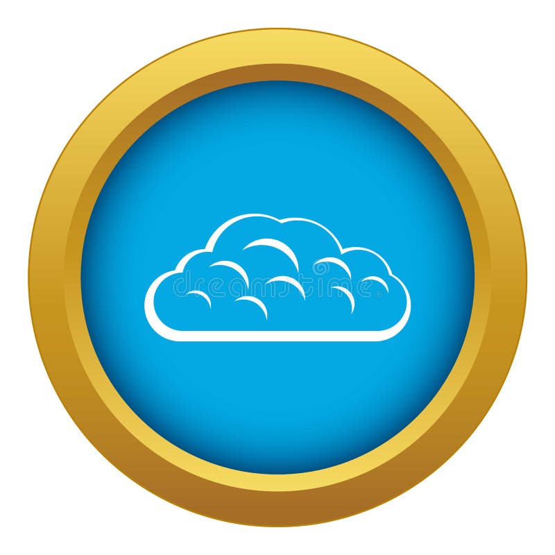Winter Cloud Icon Blue Vector Isolated Stock Vector - Illustration of ...