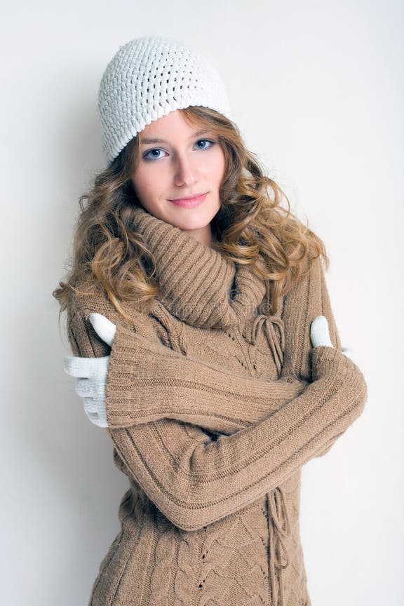 Winter cold is coming. stock photo. Image of slender - 21417590