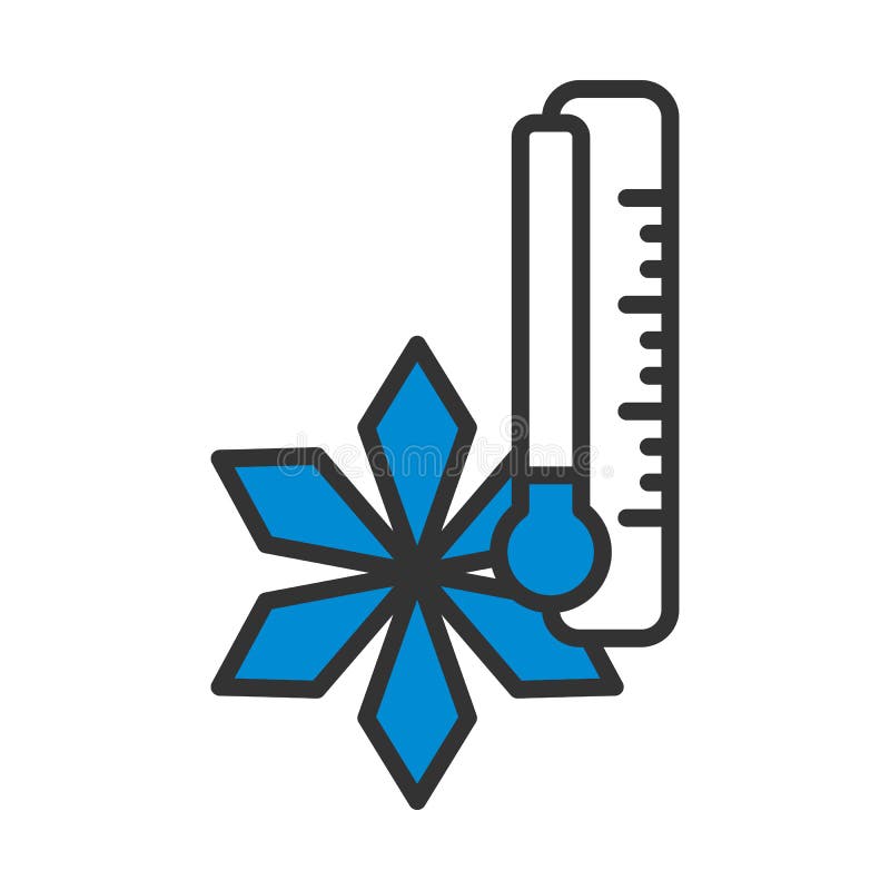 Winter Cold Icon stock vector. Illustration of measurement - 256887125
