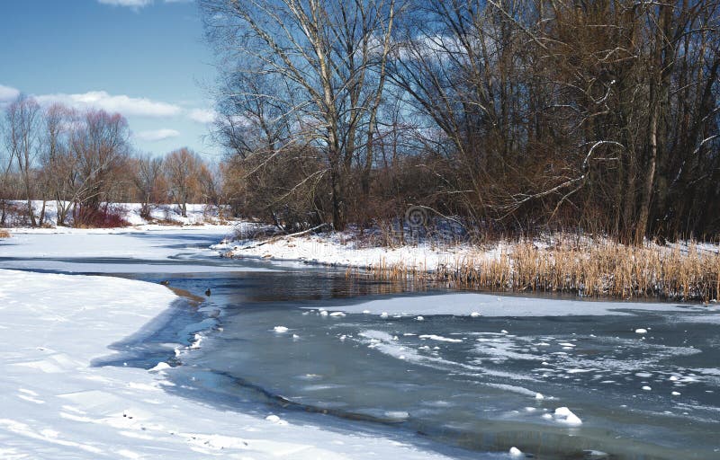 Winter cold landscape stock image. Image of resort, russia - 363756611