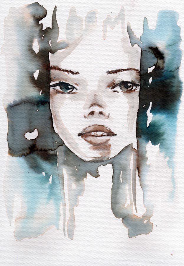 Winter, cold portrait stock illustration. Illustration of face - 28729423