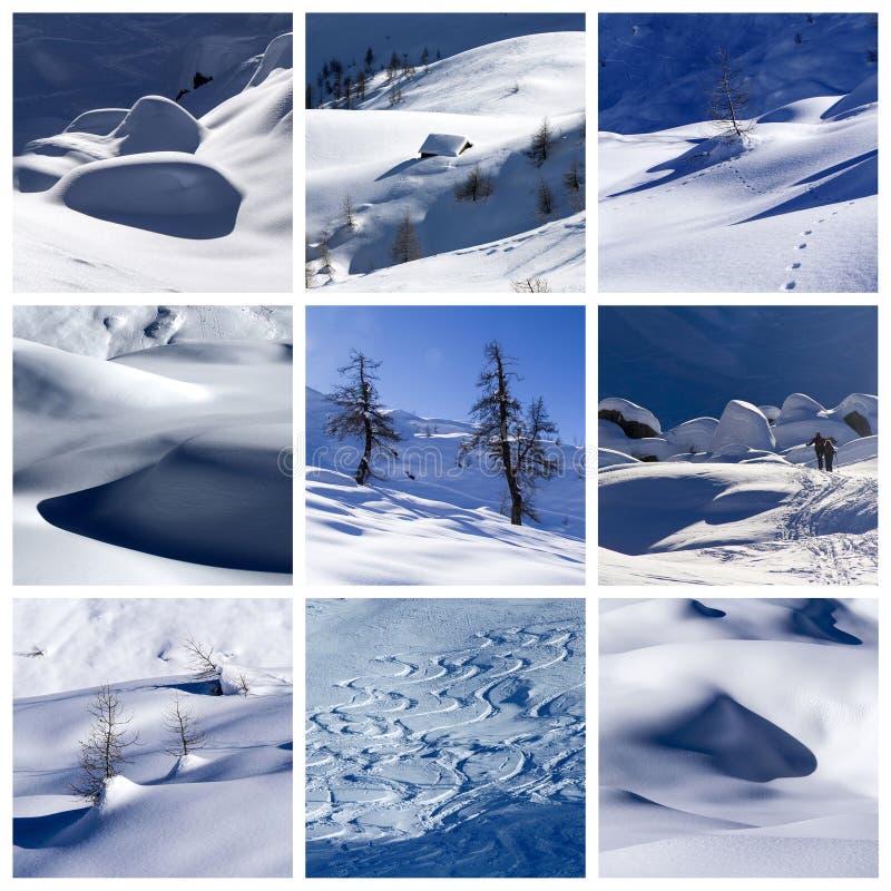 Winter collage stock image. Image of collection, nice - 29284059