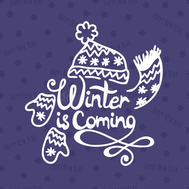 Winter is coming stock illustration. Illustration of carrot - 49012754