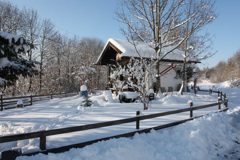 Winter in the Countryside Germany Stock Photo - Image of bavaria ...