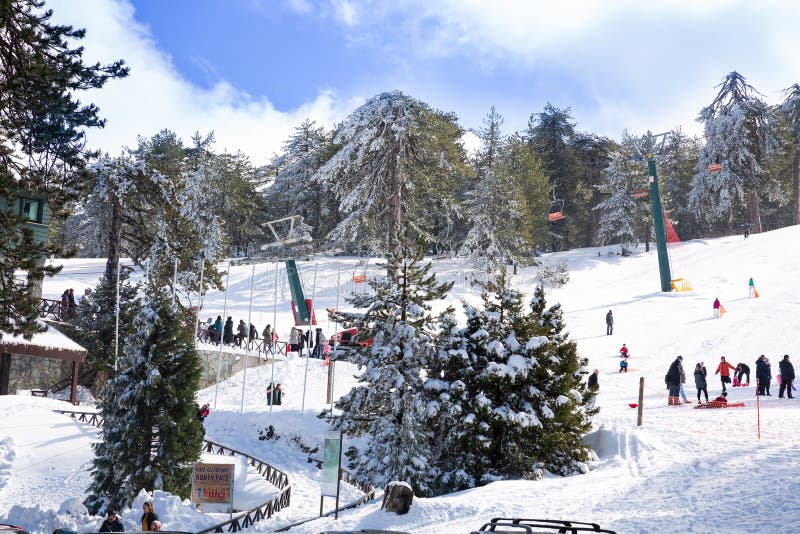 Winter in Cyprus editorial stock image. Image of activity - 164040724