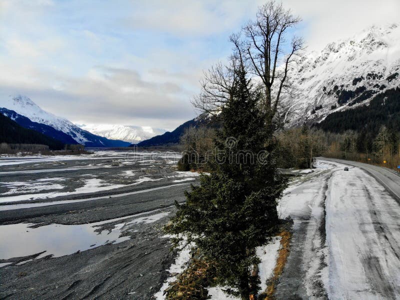 Winter day in Alaska stock image. Image of alaska, scenic - 138386027