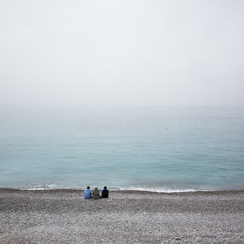 Winter day in Nice stock image. Image of beach, france - 69346265