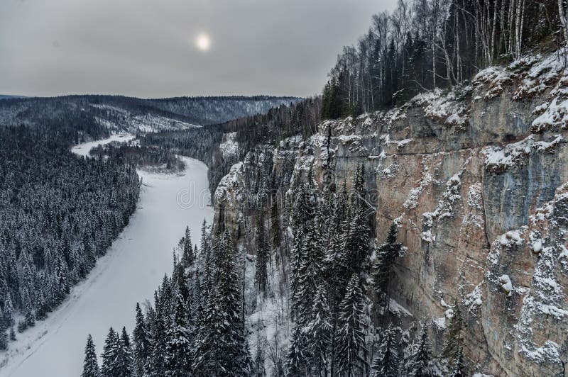 Winter day on the pole stock photo. Image of snow, river - 82939542