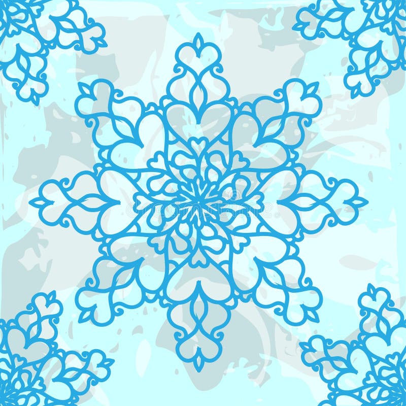 Winter Decorative Seamless Background Pattern with Snowflakes. Stock ...