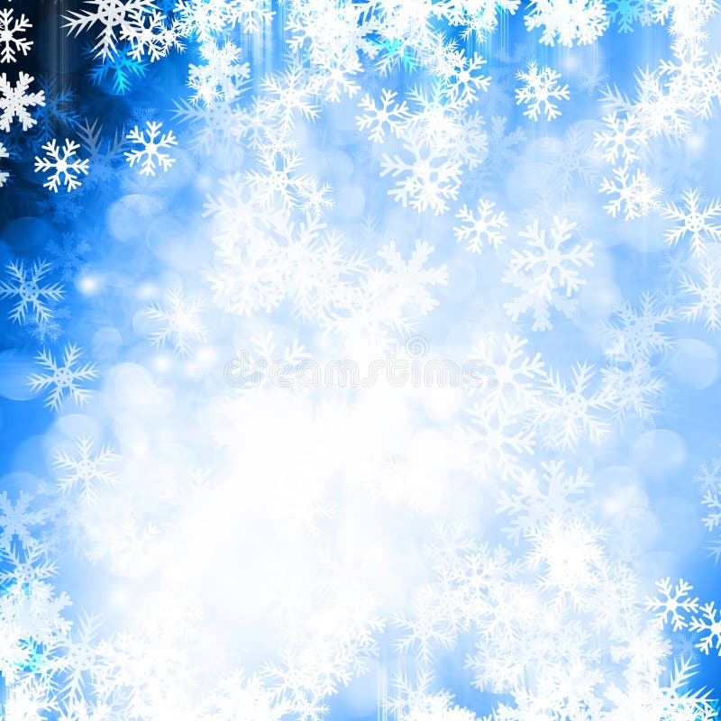Winter Delightful Snowfall Colorful Elegant on Abstract Background ...