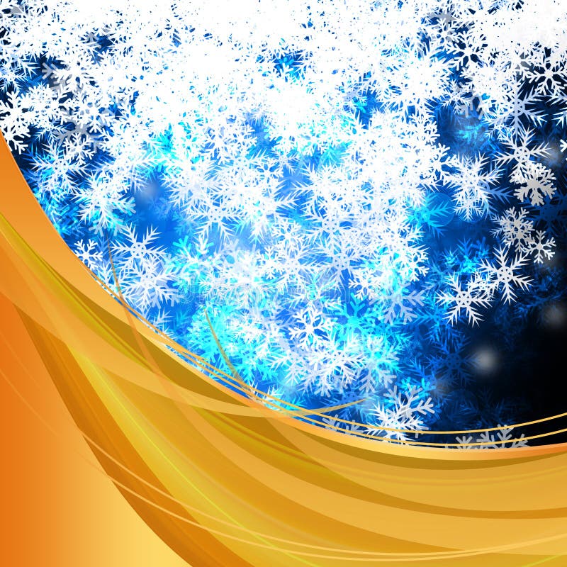 Winter Delightful Snowfall Colorful Elegant on Abstract Background ...
