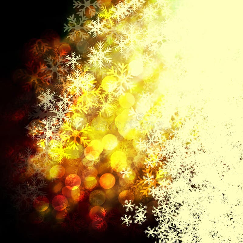 Winter Delightful Snowfall Colorful Elegant on Abstract Background ...