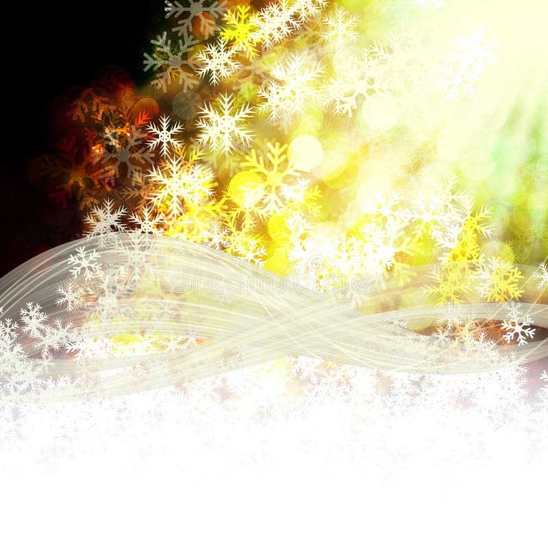 Winter Delightful Snowfall Colorful Elegant on Abstract Background ...