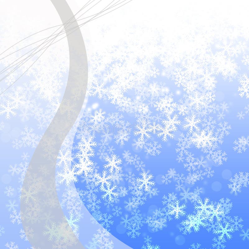 Winter Delightful Snowfall Colorful Elegant on Abstract Background ...