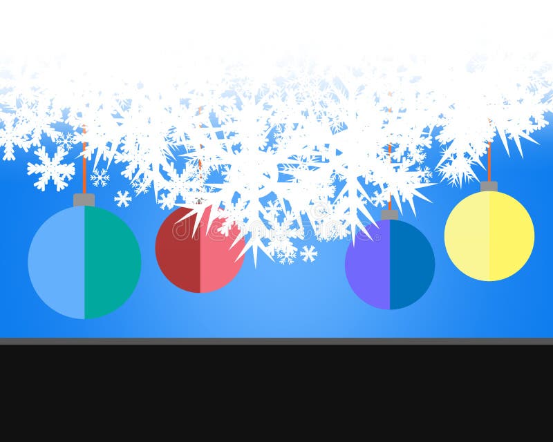 Winter Delightful Snowfall Colorful Elegant on Abstract Background ...