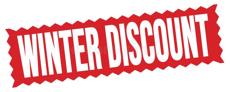 WINTER DISCOUNT Text Written on Red Stamp Sign Stock Illustration ...