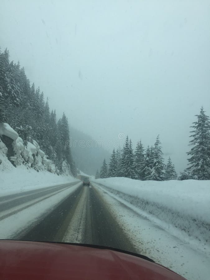 Winter drive stock image. Image of driving, cold, drive - 234197869