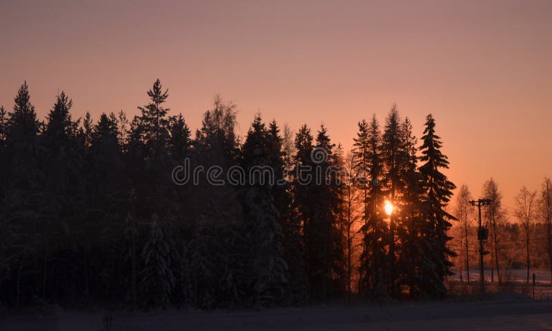 Finland: Sunset By A Baltic Sea Stock Photo - Image of arctic ...