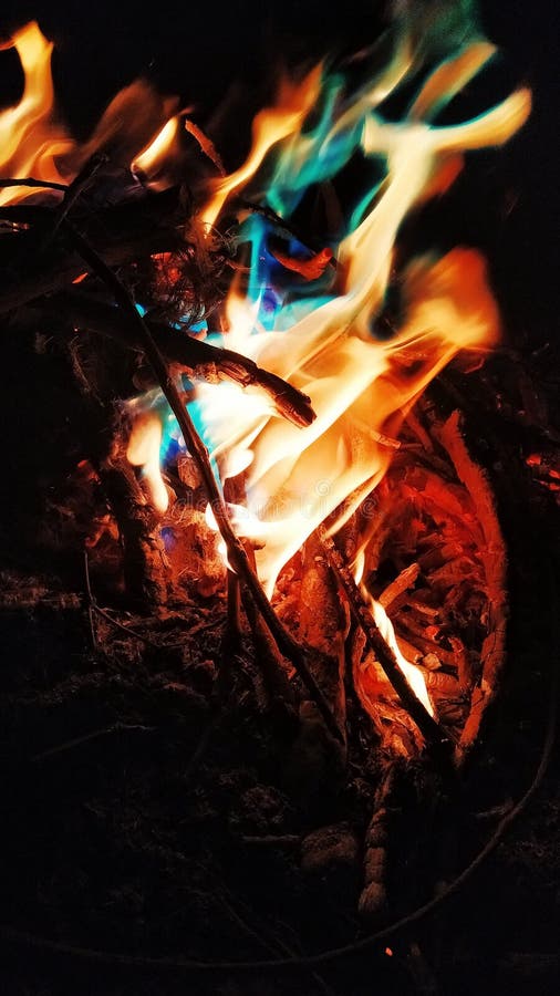 Winter fire stock image. Image of fire, winter, magic - 168431375