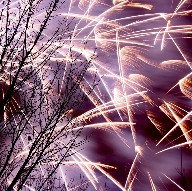 Winter Fireworks stock image. Image of melbourne, banner - 136430129