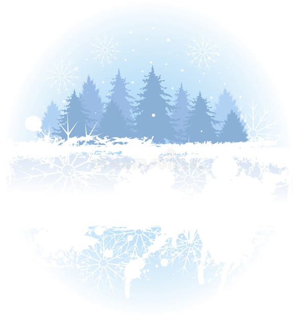 Winter Forest Themed Grange Background Stock Illustrations – 1 Winter ...