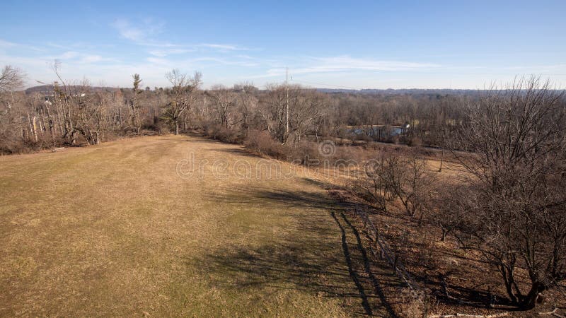Winter Forest at Fort Washington State Park Pennsylvania Stock Photo ...