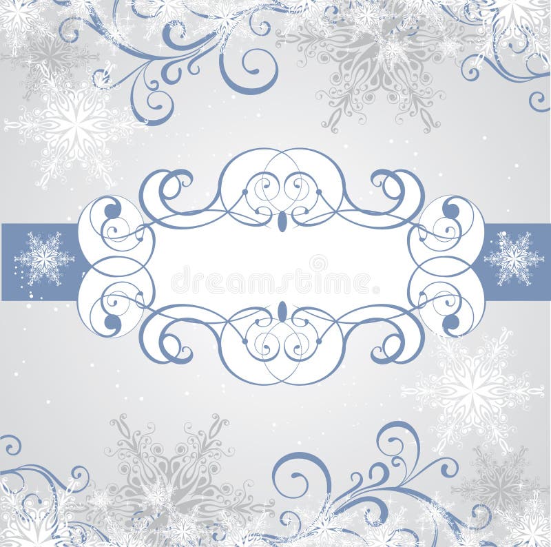 Winter frame stock vector. Illustration of decorative - 17262616