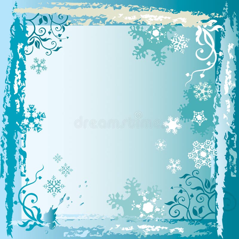 Winter frame stock vector. Illustration of holiday, merry - 22305818