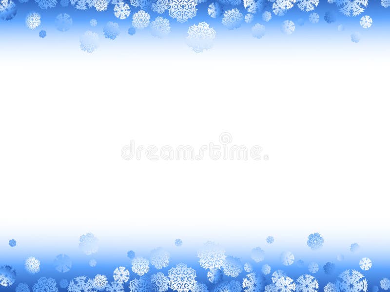 Winter Frame with Snowflakes Stock Vector - Illustration of wallpaper ...