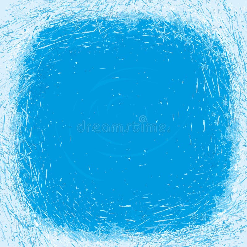 Winter Frame for the Text of Snowflakes Stock Vector - Illustration of ...