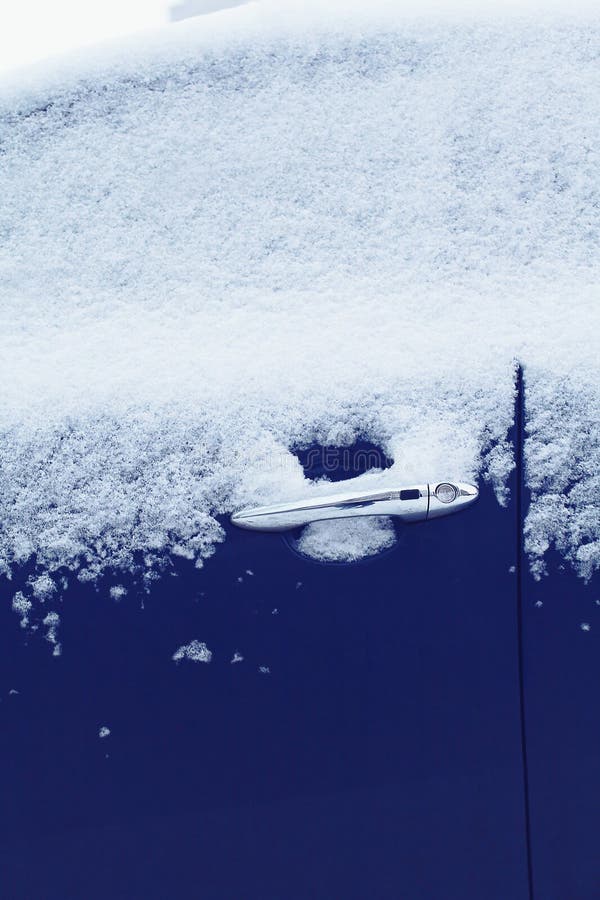 Winter Frozen Back Car Window, Texture Freezing Ice Glass Stock Photo ...