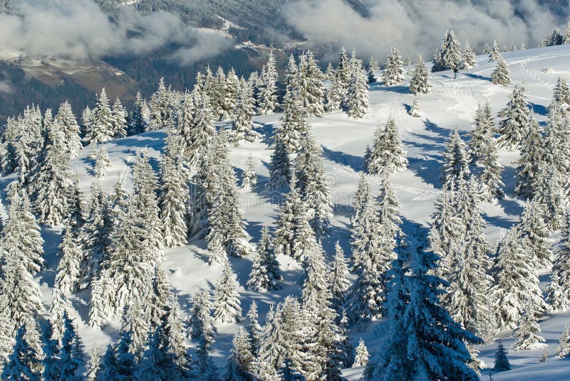 Winter in French alps stock photo. Image of landscape - 8116128