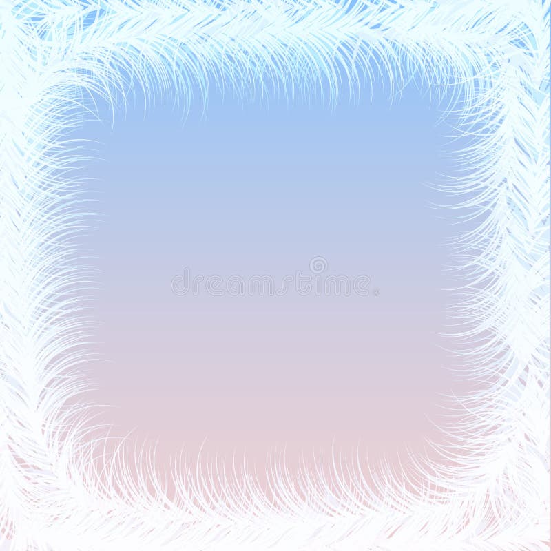 Winter Frost Frame - Vector Illustration Stock Vector - Illustration of ...
