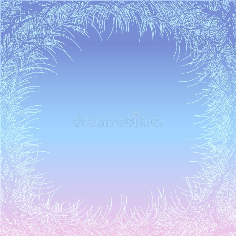 Winter Frost Frame - Vector Illustration Stock Vector - Illustration of ...