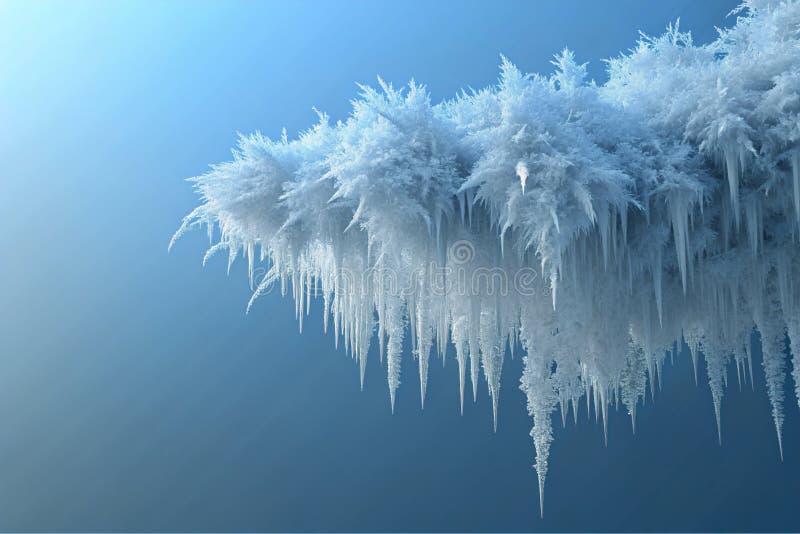 Winter Frost Pale Silver Blending into Icy Blue with a Cold Gradient ...