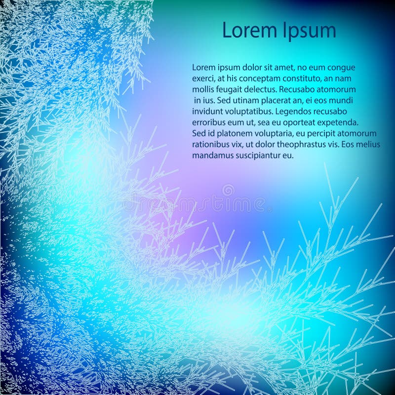 Winter frost patterns stock vector. Illustration of wintry - 280246236