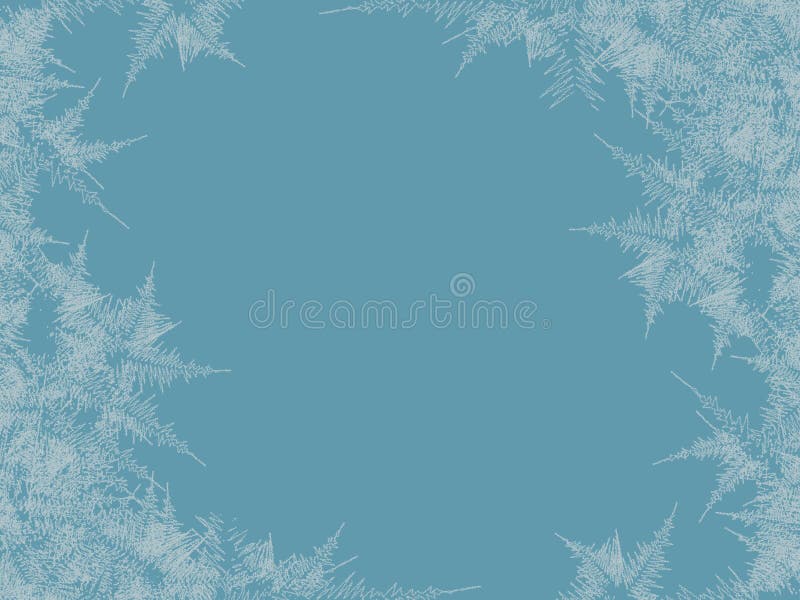 Winter Frosted Window Background. Freeze and Wind at the Glass Stock ...
