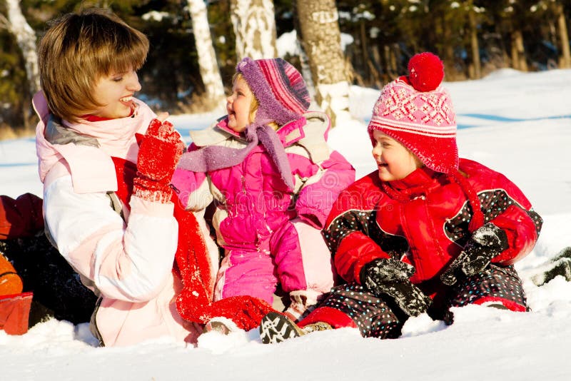 Winter fun stock image. Image of happiness, nature, funny - 10431627