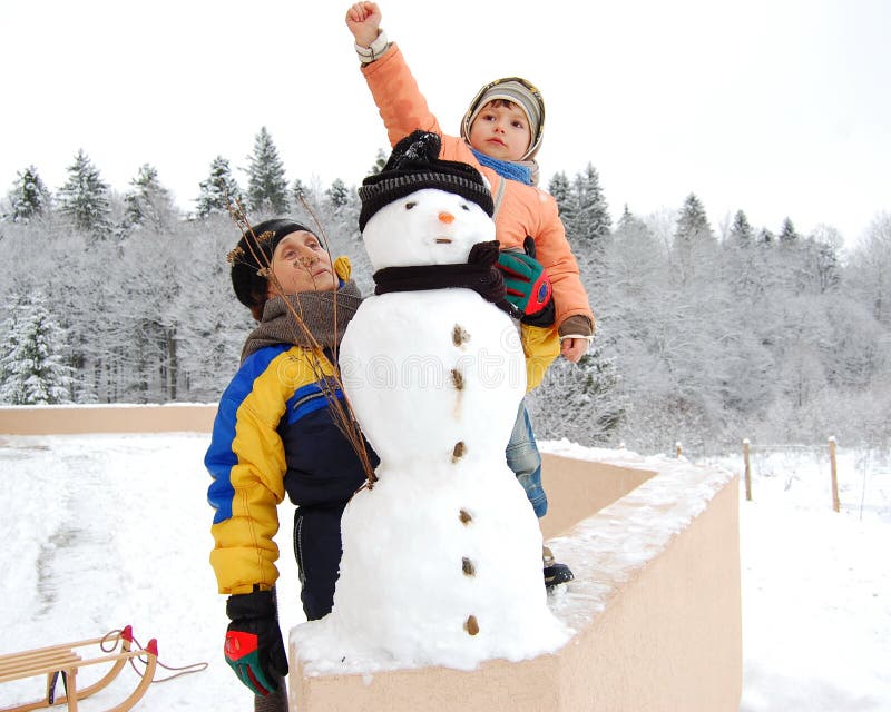 Winter fun stock image. Image of frosty, holiday, child - 12559801