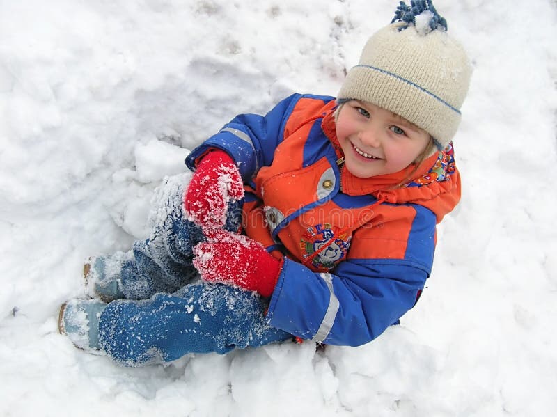 Winter fun stock image. Image of enjoy, little, blue, funny - 1420387